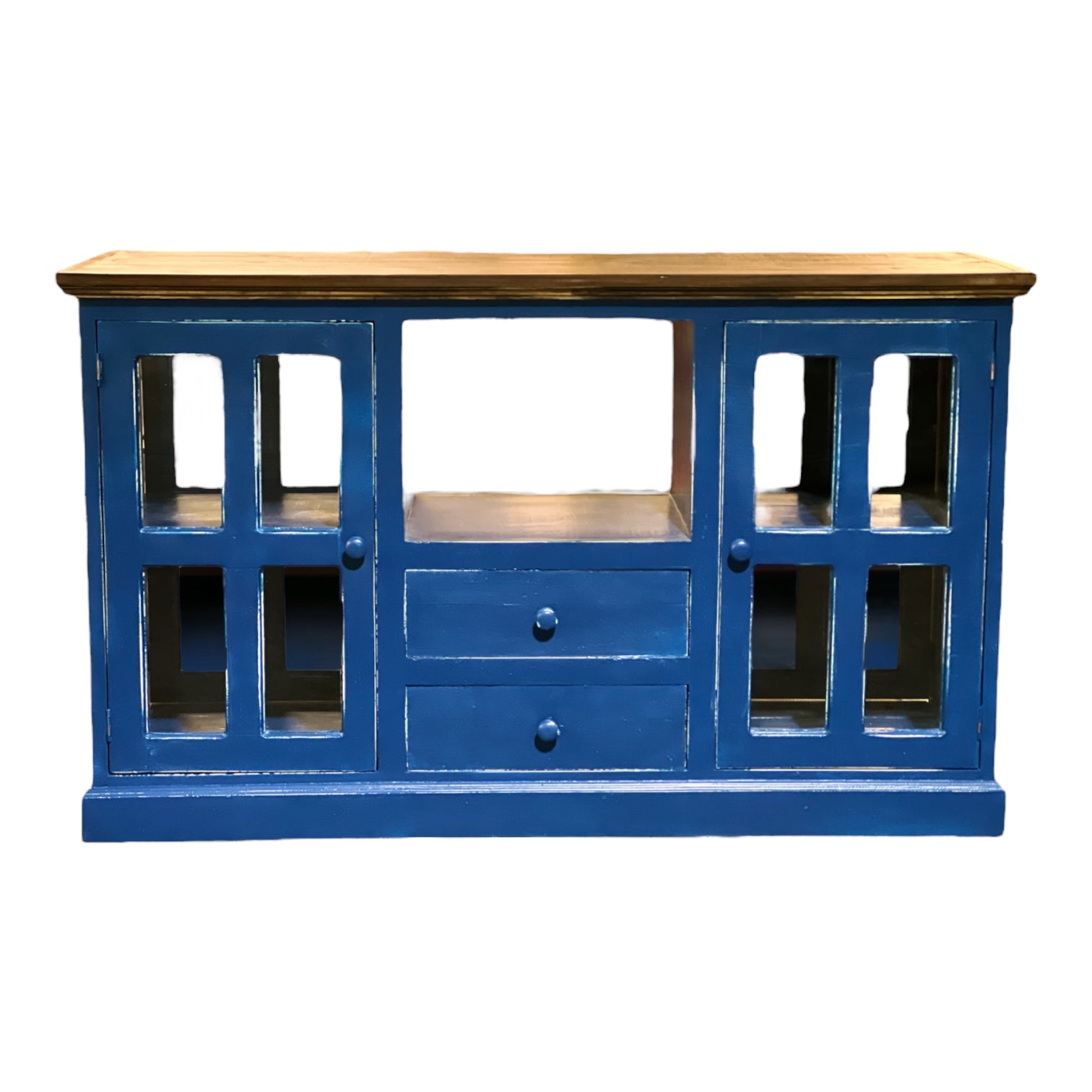 Tanner Blue Kitchen Island – Copper Barn Home